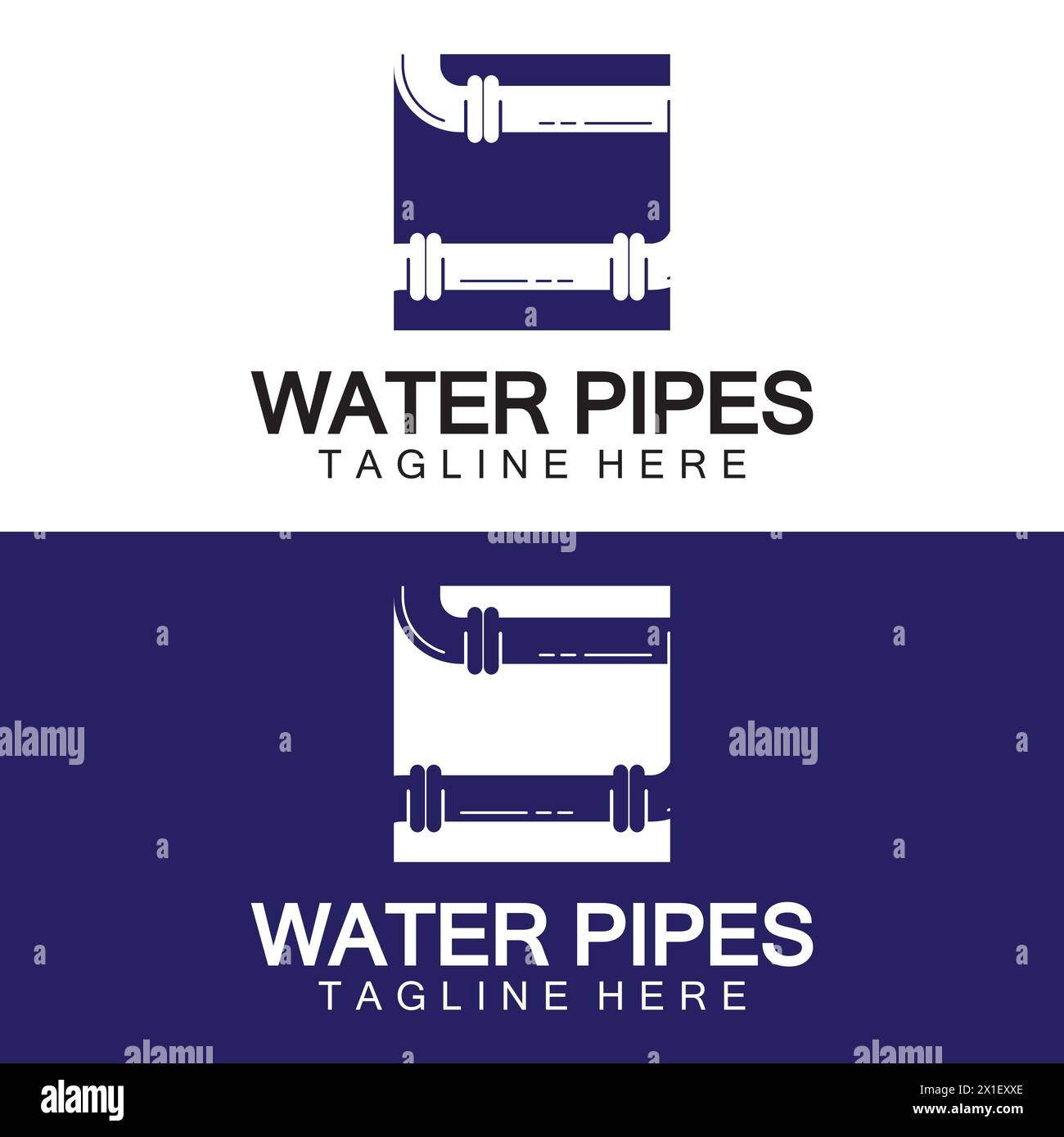 Water Pipes logo icon design template - Vector Stock Vector Image & Art ...