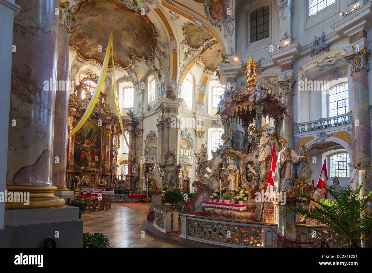 nave of the Basilica of the Fourteen Holy Helpers Basilika ...