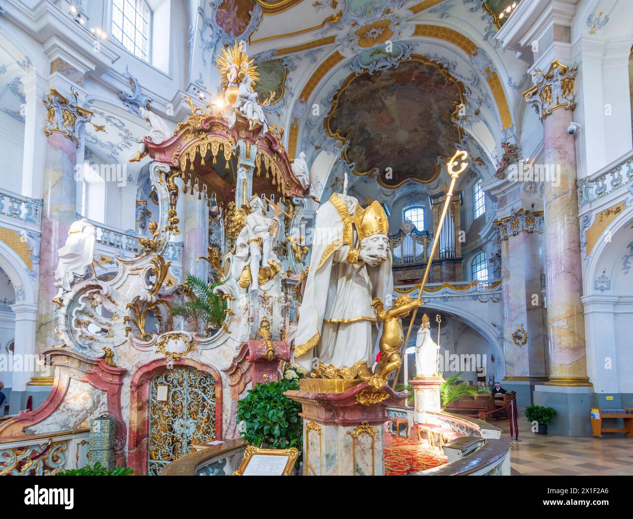 nave of the Basilica of the Fourteen Holy Helpers Basilika ...
