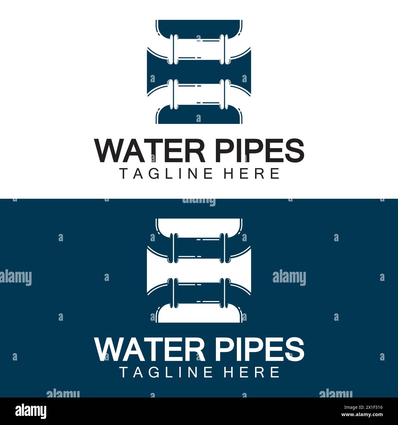 Water Pipes logo icon design template - Vector Stock Vector Image & Art ...