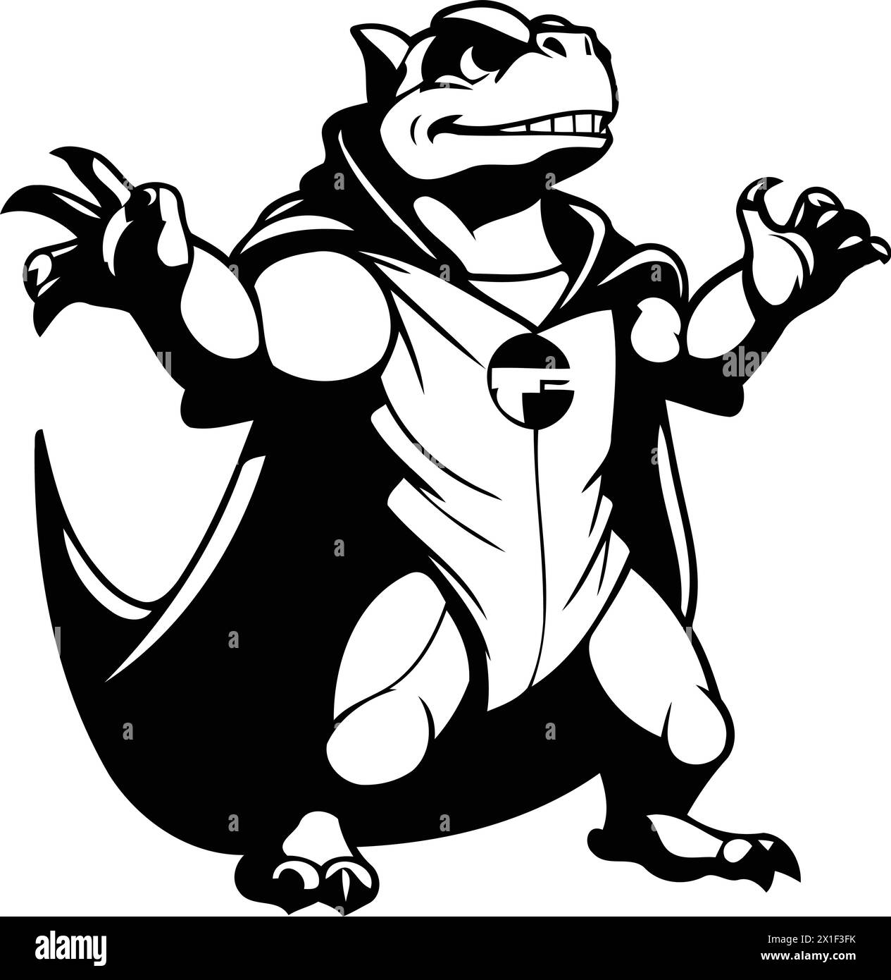 Superhero frog cartoon character. Vector illustration isolated on white ...