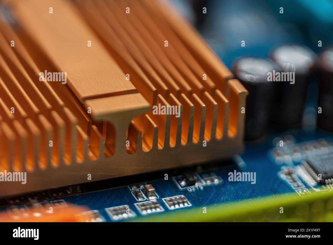 Chip And Motherboard, Close-up. PC Hardware And AI Stock Photo - Alamy