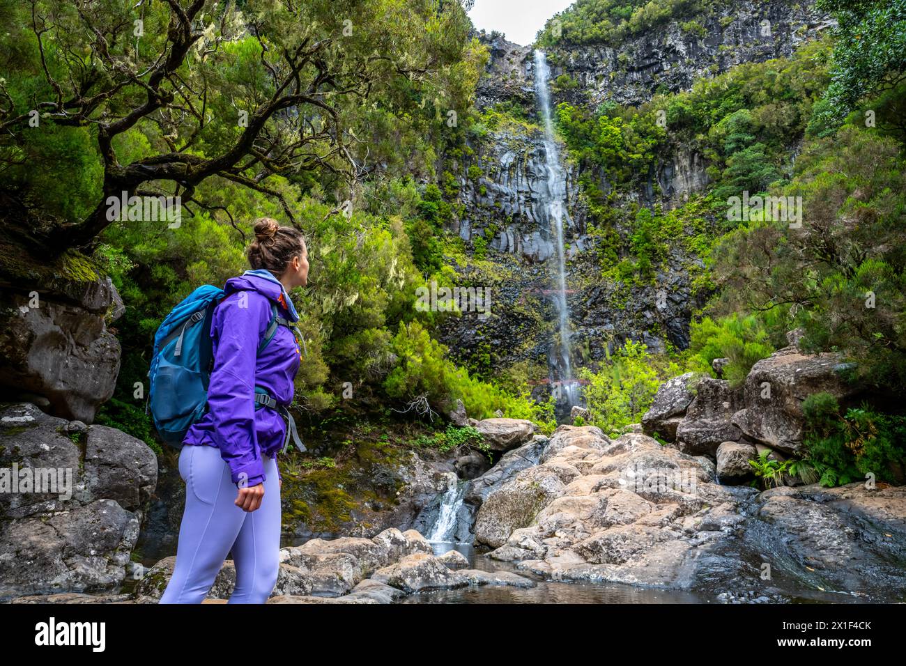 High angle shot waterfall hi-res stock photography and images - Alamy