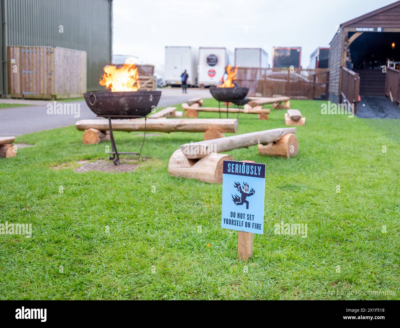 April 2024 - Fire pits at the 81st Members Meeting at Goodwood Stock ...