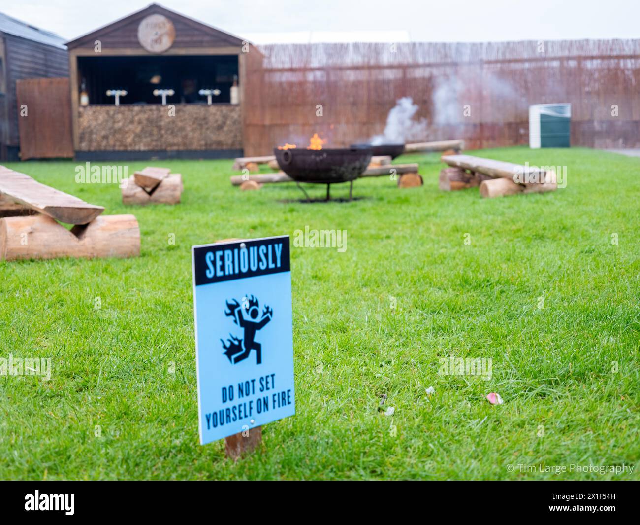 April 2024 - Fire pits at the 81st Members Meeting at Goodwood Stock ...