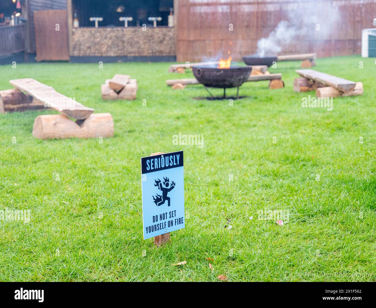 April 2024 - Fire pits at the 81st Members Meeting at Goodwood Stock ...