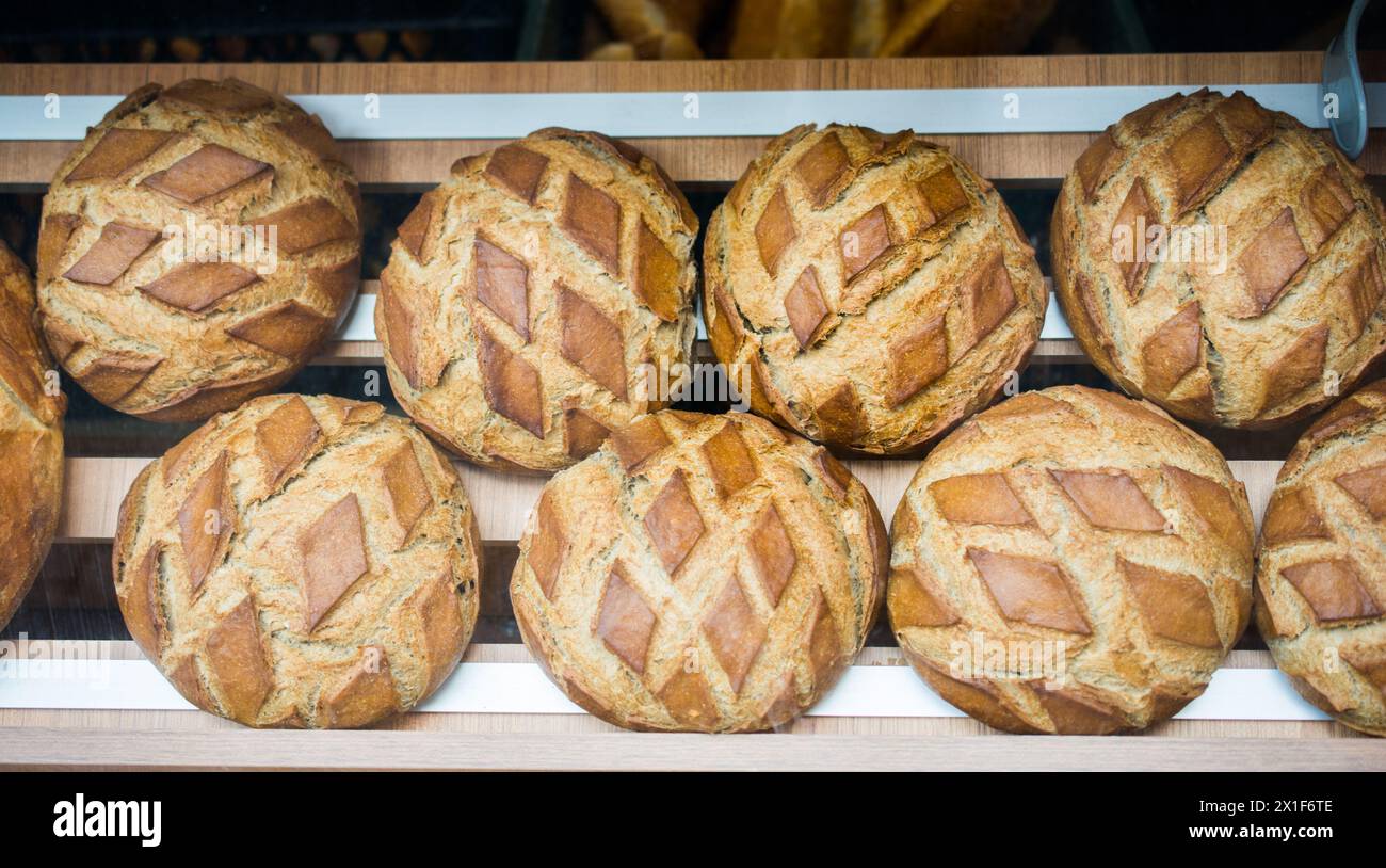 Traditional Turkish style made bread loaf Stock Photo - Alamy
