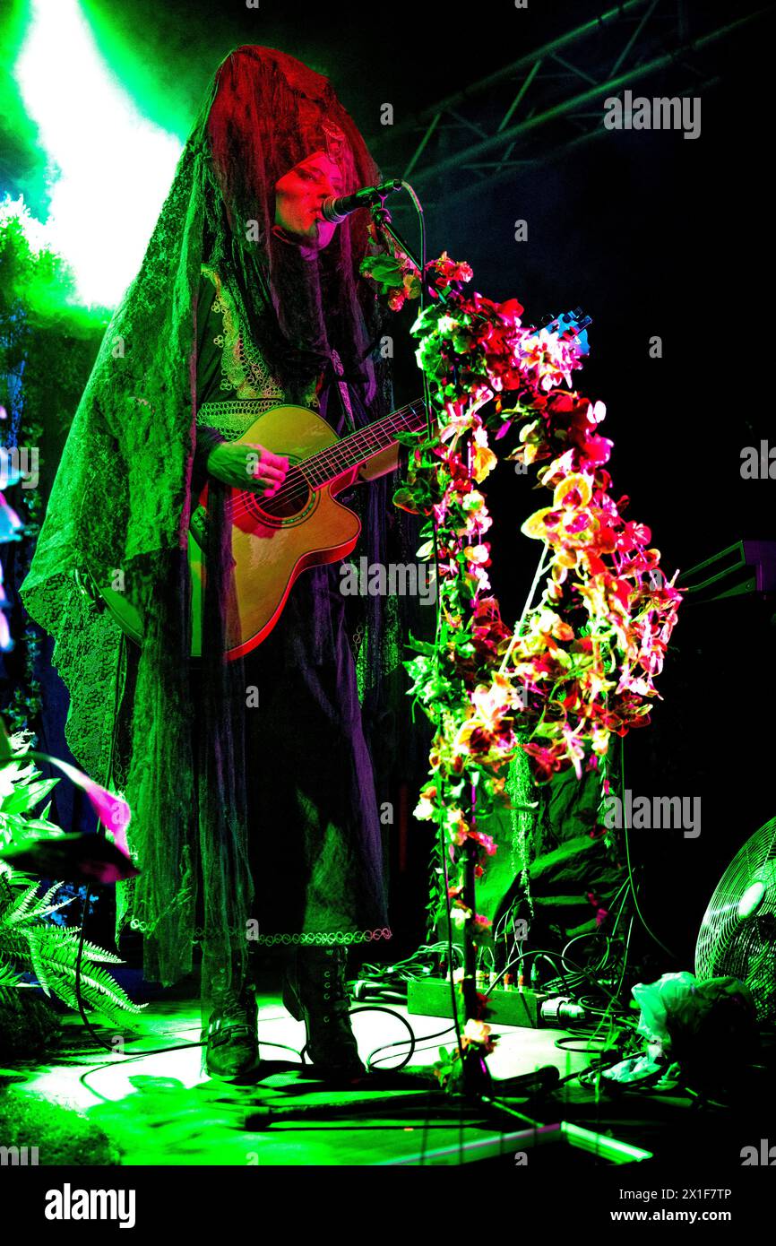 Italy 14 April 2024 Jonathan Hultén - singer of Tribulation - live at ...