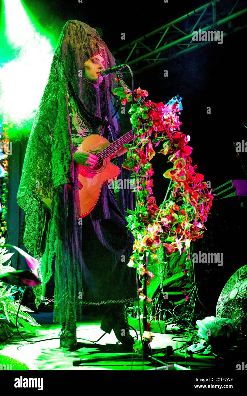 Italy 14 April 2024 Jonathan Hultén - singer of Tribulation - live at ...