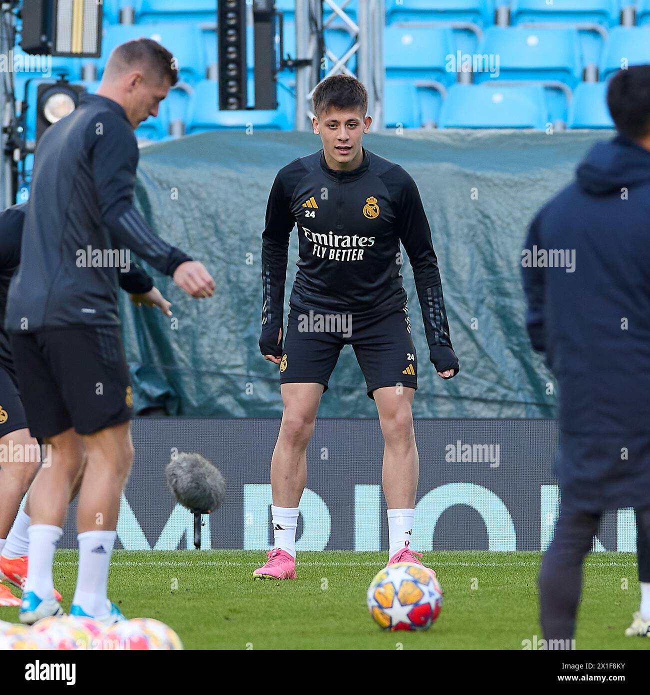 Manchester, UK. 16th Apr, 2024. Arda Guler of Real Madrid CF in action ...