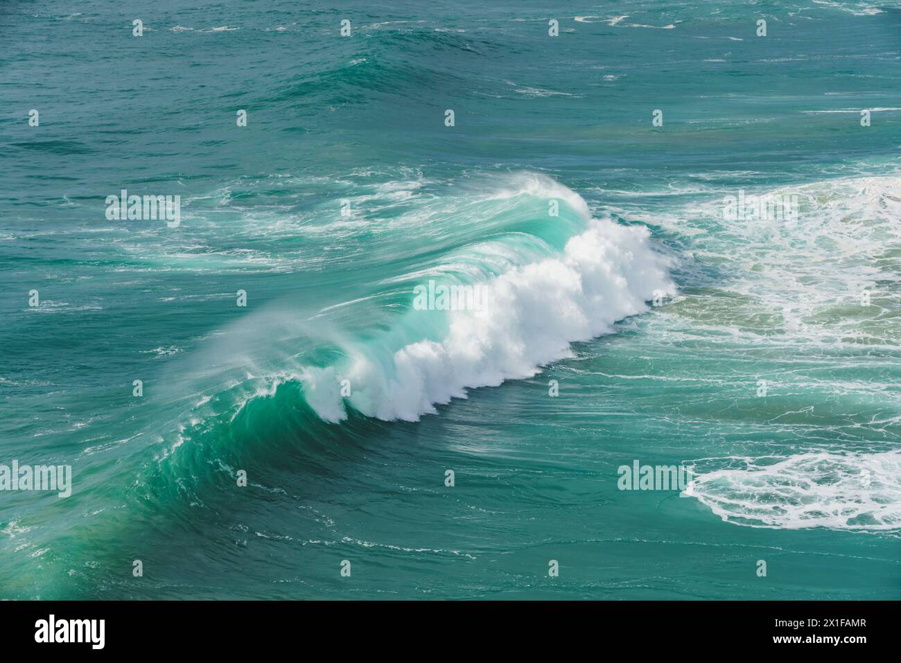Perfect arc of a wave at Nazare captures the formidable power of the ...
