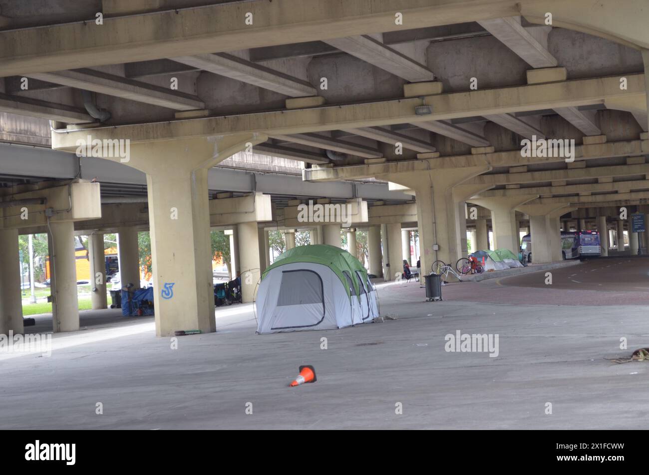 Homeless encampment New Orleans Skid Row Stock Photo - Alamy