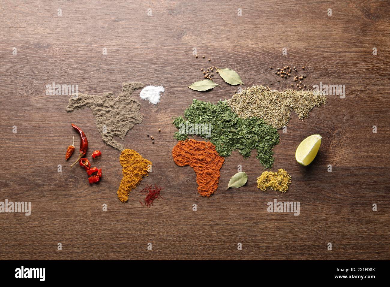 Spices india map hi-res stock photography and images - Alamy