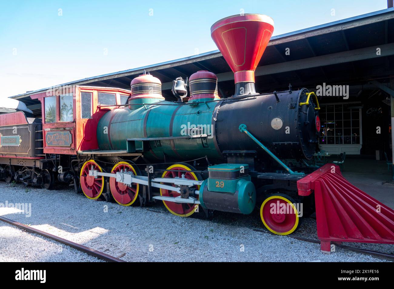 USA Tennessee Chattanooga the old passenger railway railroad train ...