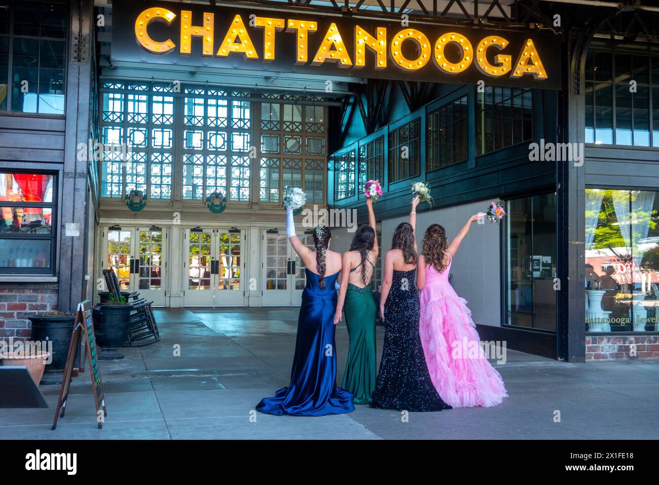 USA Tennessee Chattanooga the old passenger railway railroad train ...