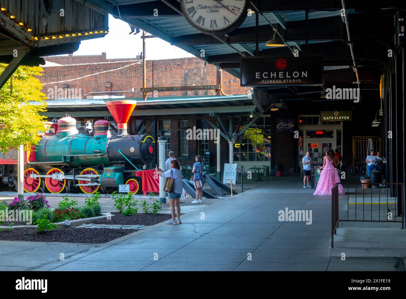 USA Tennessee Chattanooga the old passenger railway railroad train ...