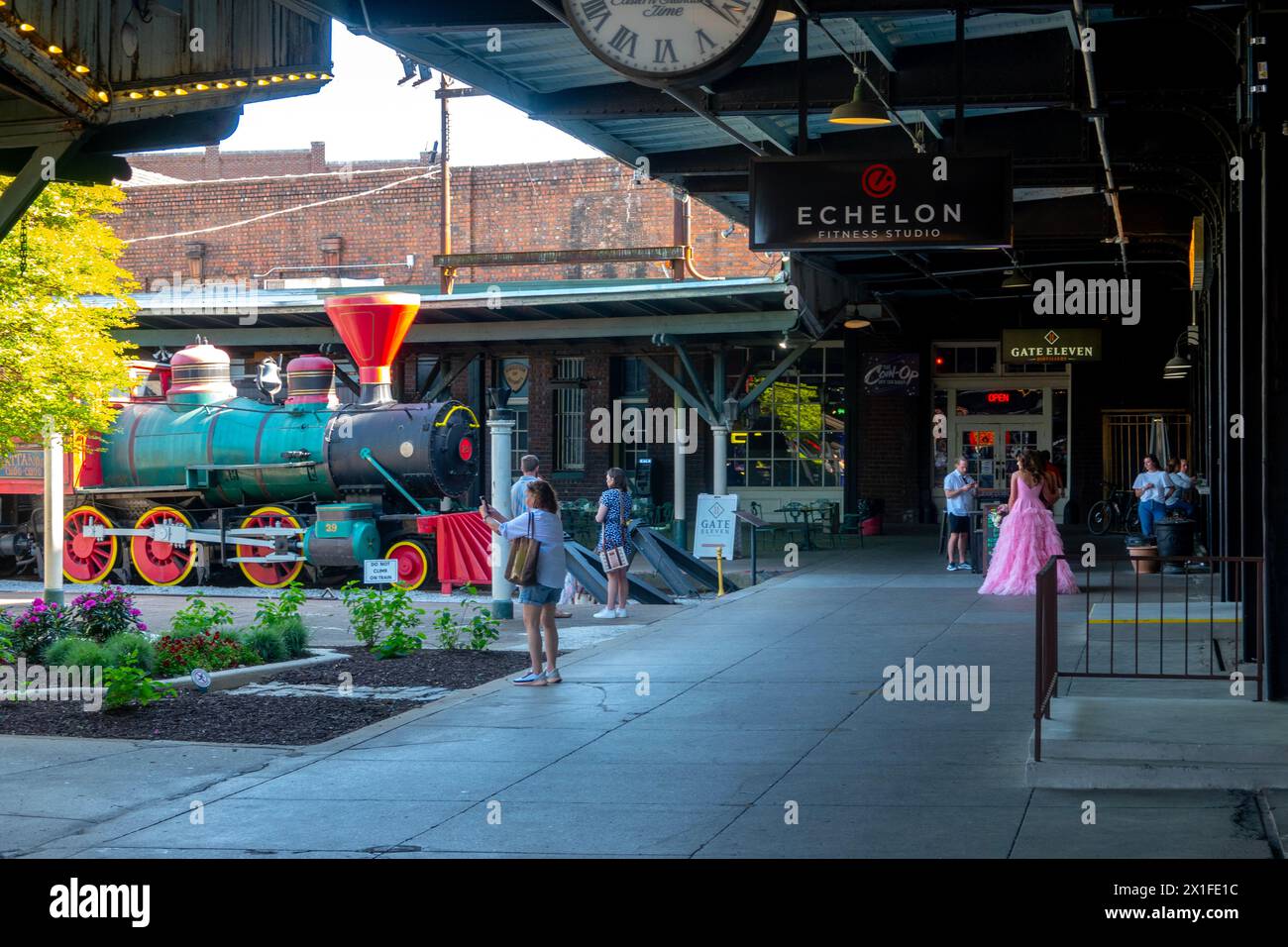 USA Tennessee Chattanooga the old passenger railway railroad train ...