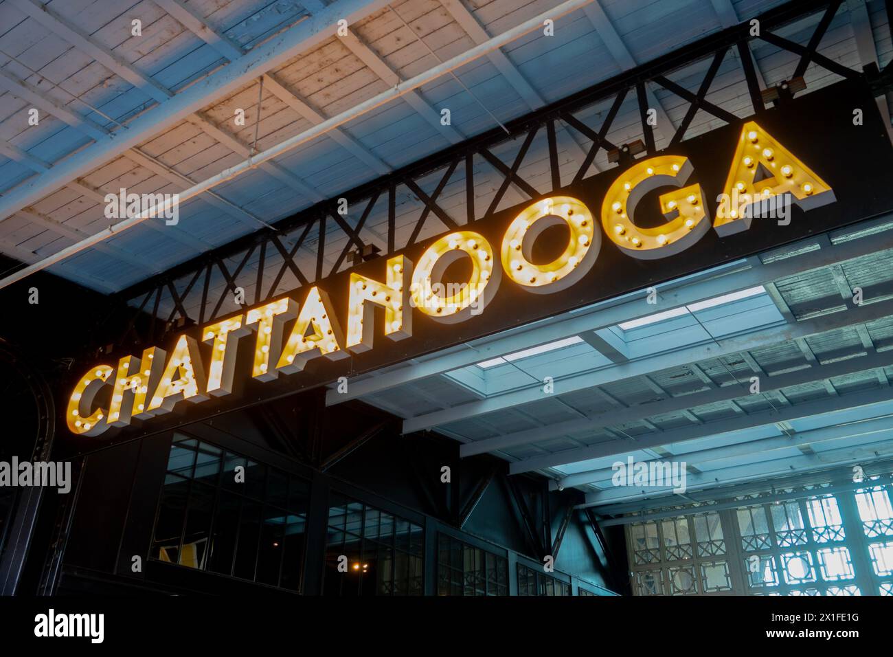 USA Tennessee Chattanooga the old passenger railway railroad train ...