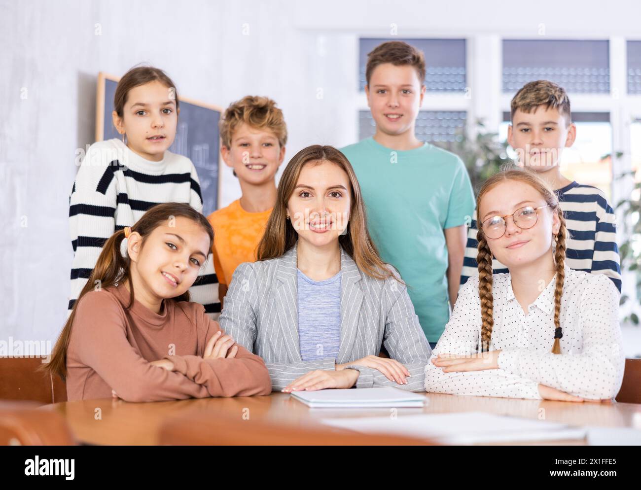 Female teacher in class room italy hi-res stock photography and images ...