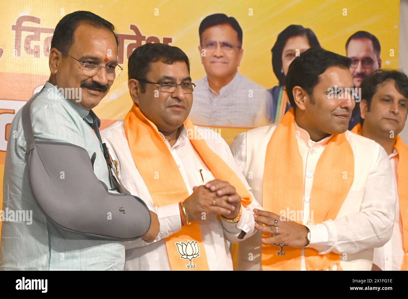 India. 16th Apr, 2024. NEW Delhi, INDIA - APRIL 16: Delhi BJP President ...