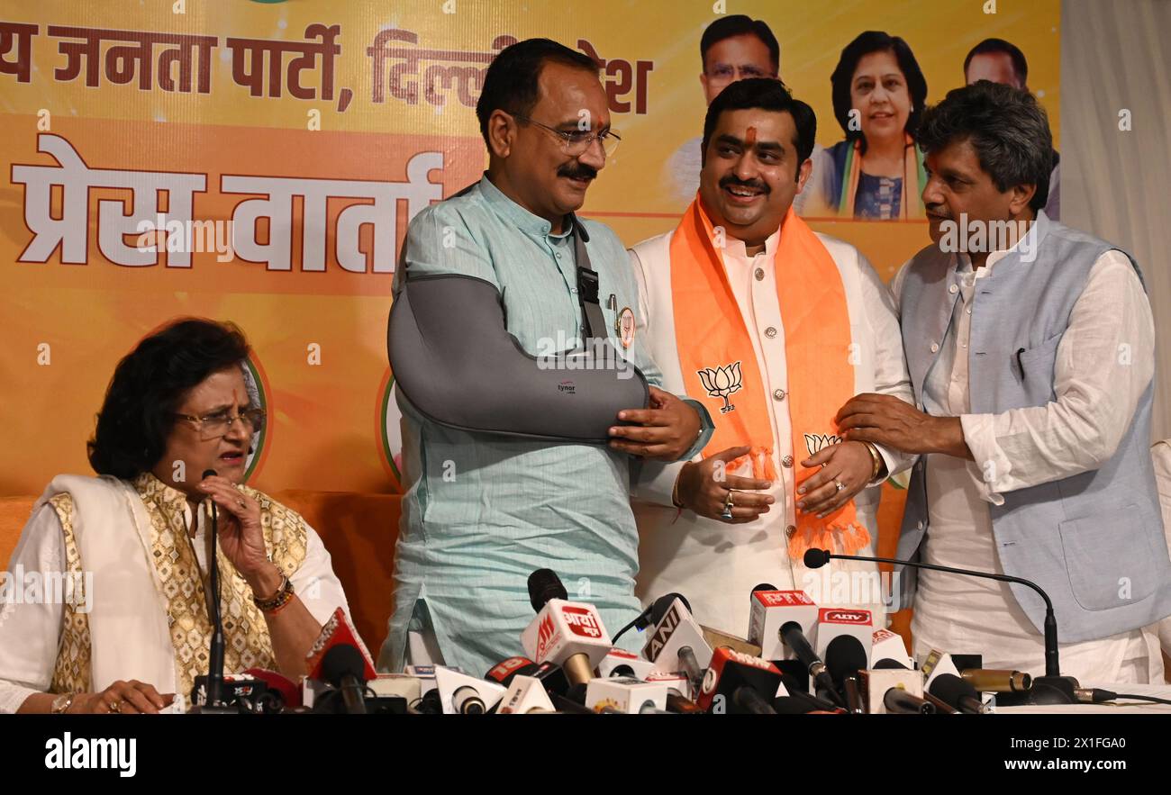 India. 16th Apr, 2024. NEW Delhi, INDIA - APRIL 16: Congress Leader Prateek Anand Grandson of ...