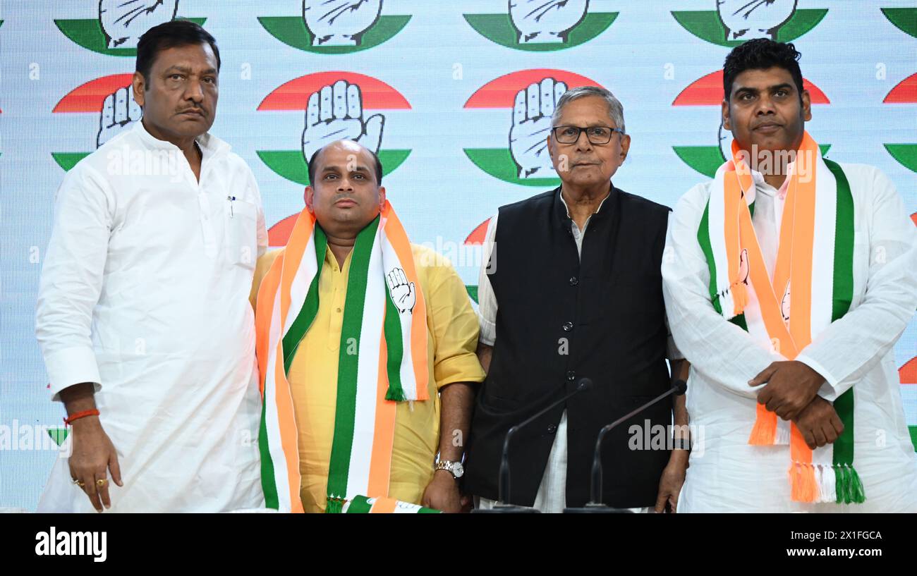 India. 16th Apr, 2024. NEW DELHI, INDIA - APRIL 16: Bihar Leaders Prem ...