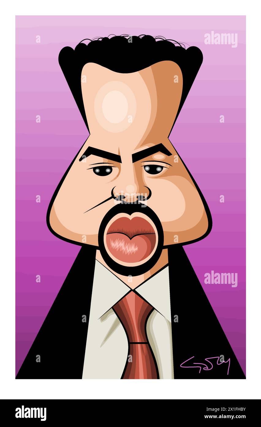 Illustration of US astrophysicist Adam Guy Riess (born 1969). Riess ...