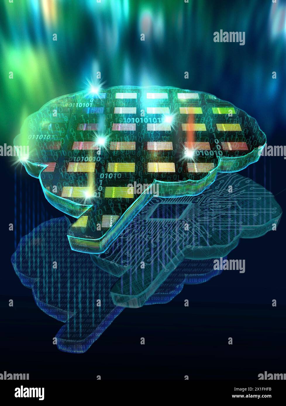 Artificial intelligence, conceptual illustration Stock Photo - Alamy
