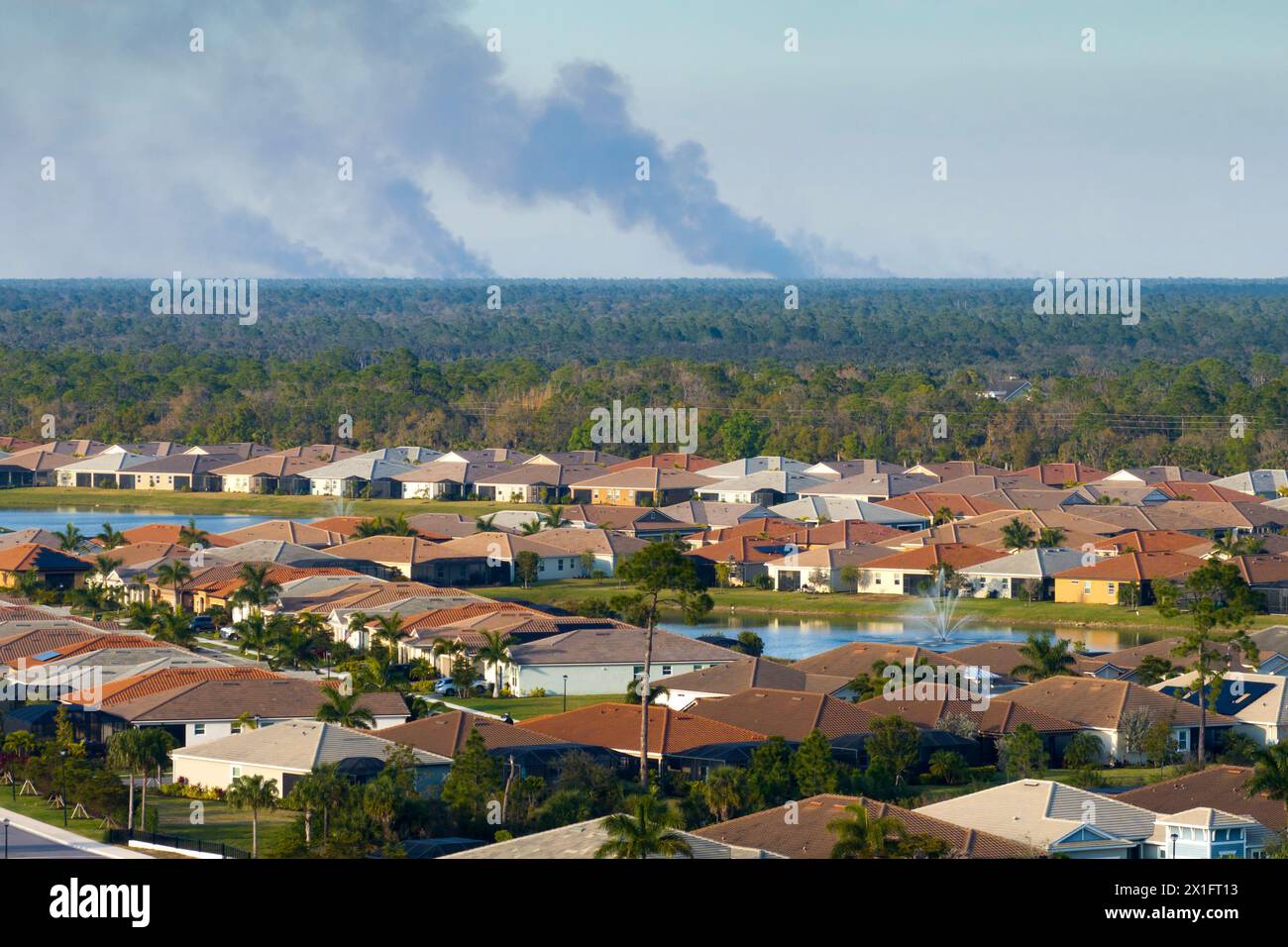 Air contamination with burning smoke from prescribed fire close to ...