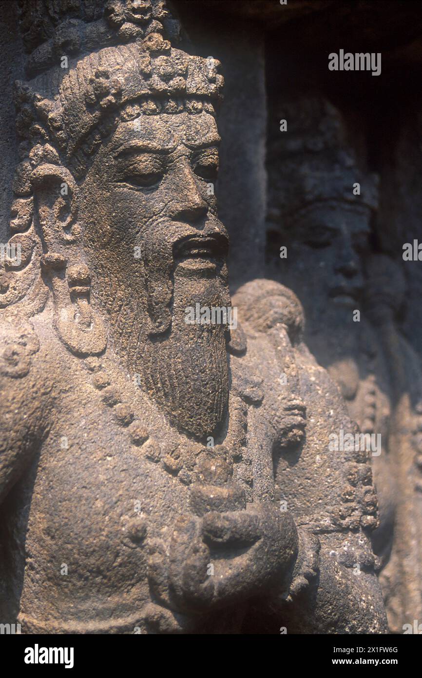 Statue of holy man praying, Pramanan Temple, Jogyakarta, Indonesia ...
