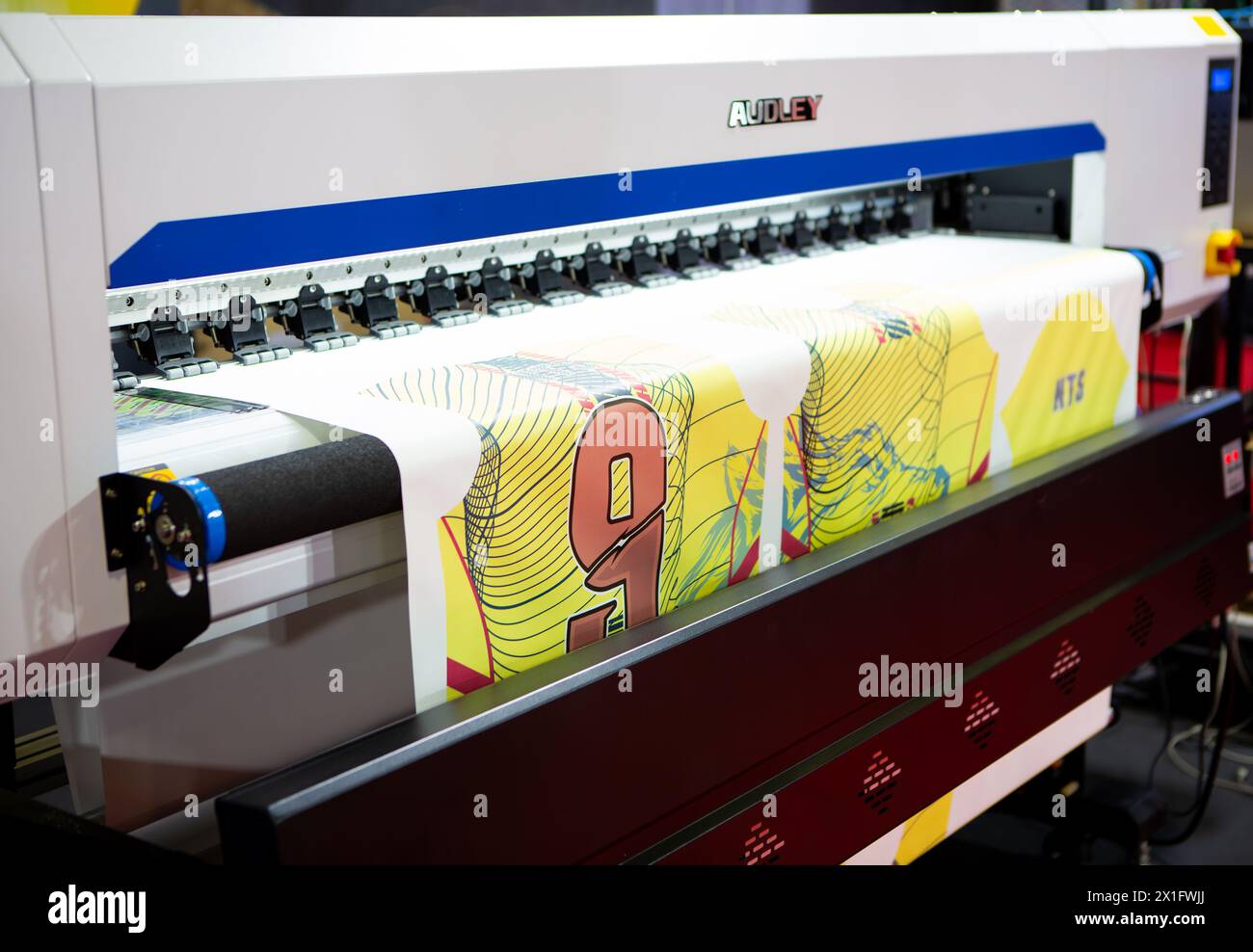 Sublimation printer printing T shirt Stock Photo - Alamy
