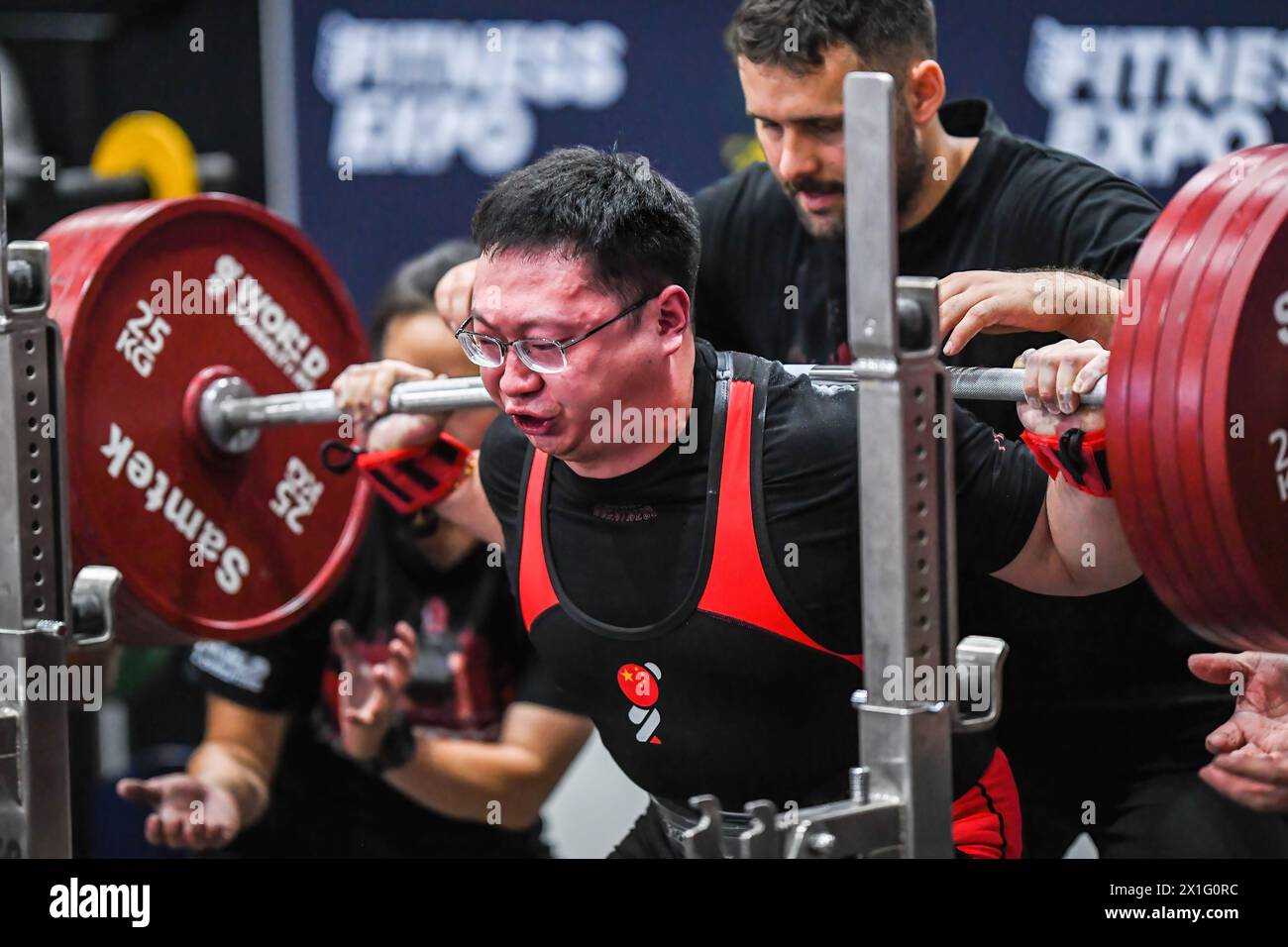 Melbourne, Australia. 13th Apr, 2024. China's top powerlifter Xi Tan is ...