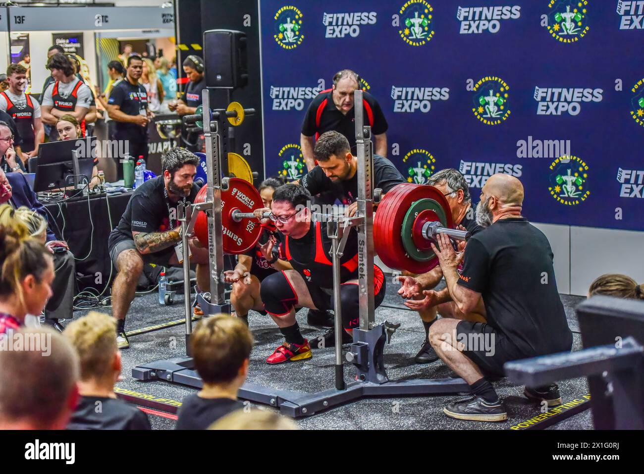 Melbourne, Australia. 13th Apr, 2024. China's top powerlifter Xi Tan is ...