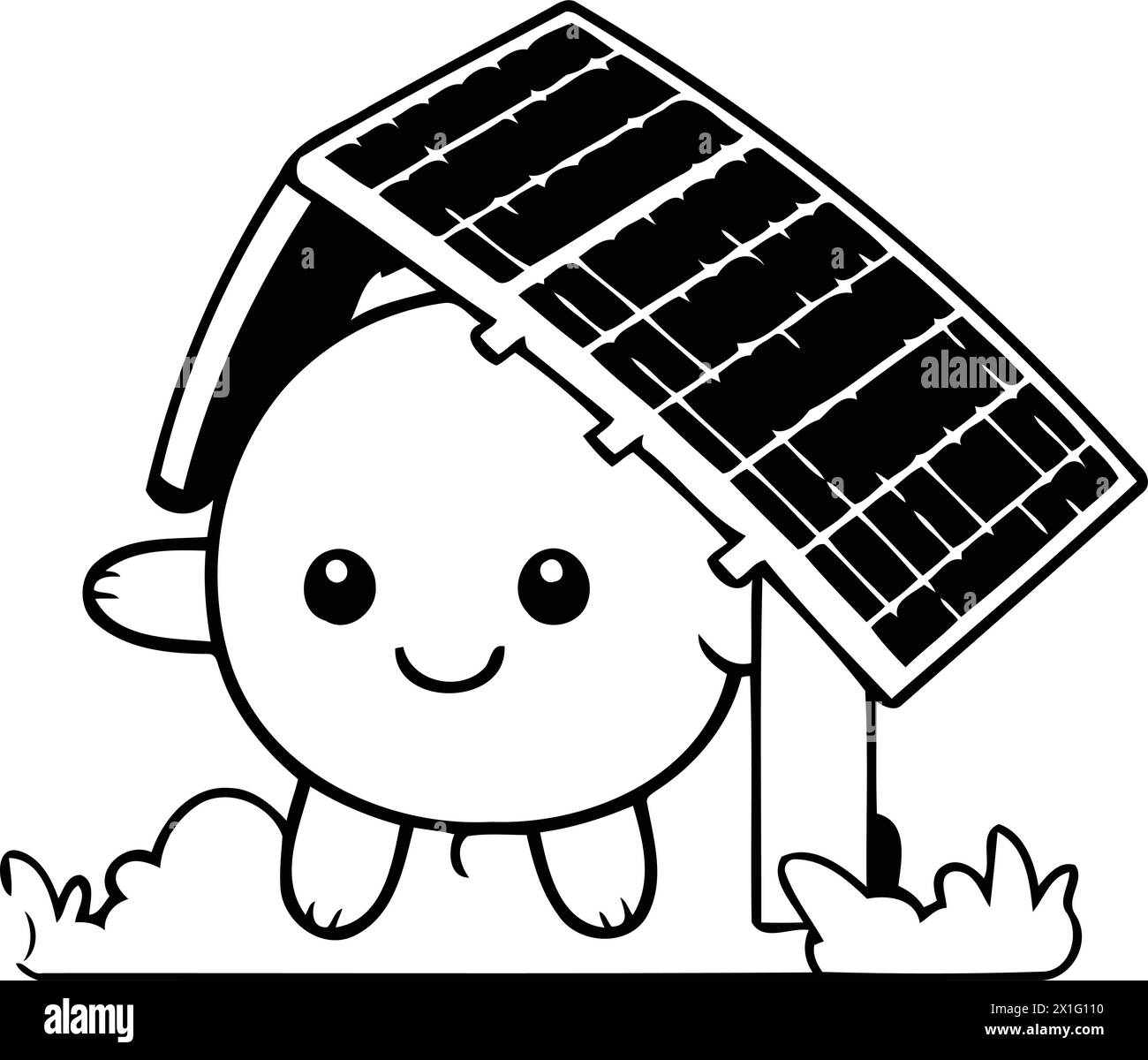 Solar energy in the garden Stock Vector Images - Alamy