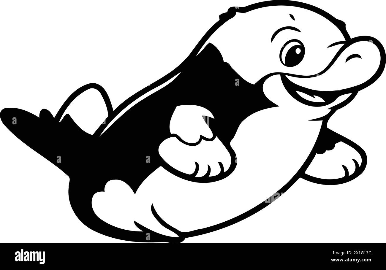 Cute baby penguin Stock Vector Images - Alamy