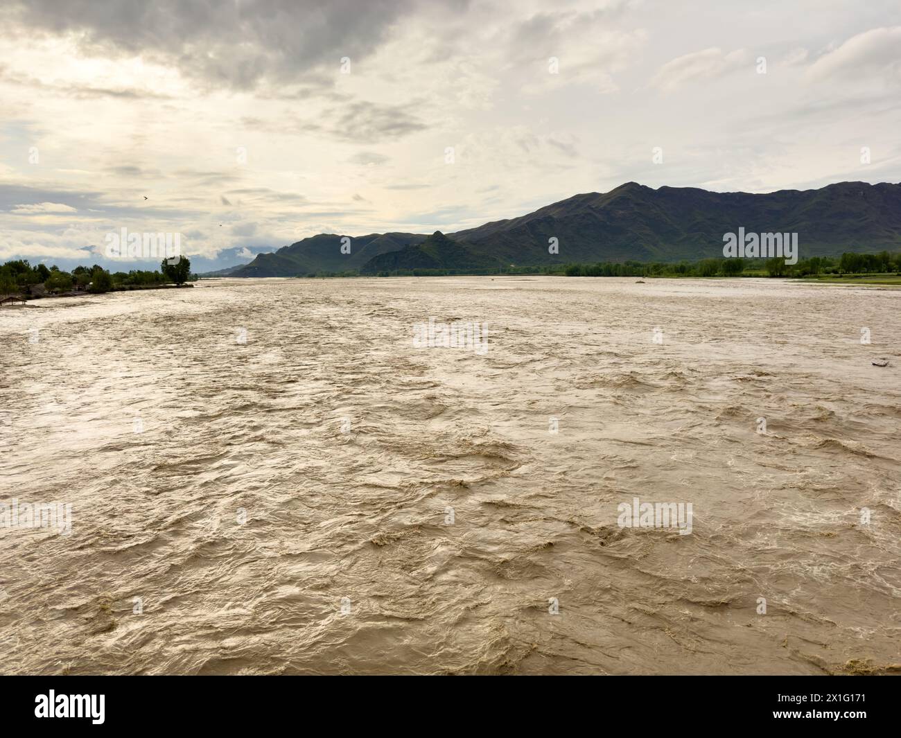 Flood in river swat after heavy raining in the valley Stock Photo - Alamy