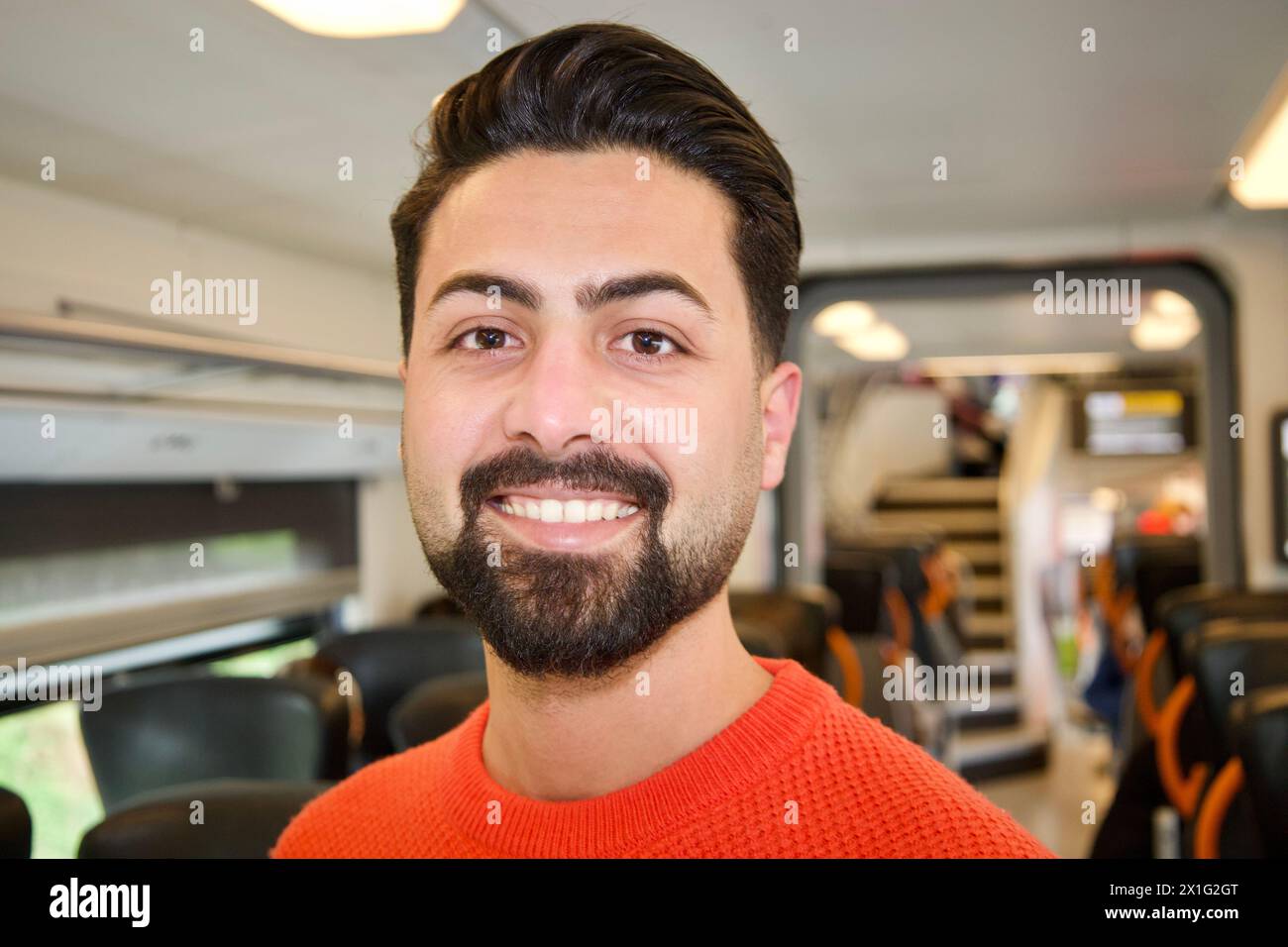Cologne, Germany, April 12, 2024. A young Syrian man poses for a ...