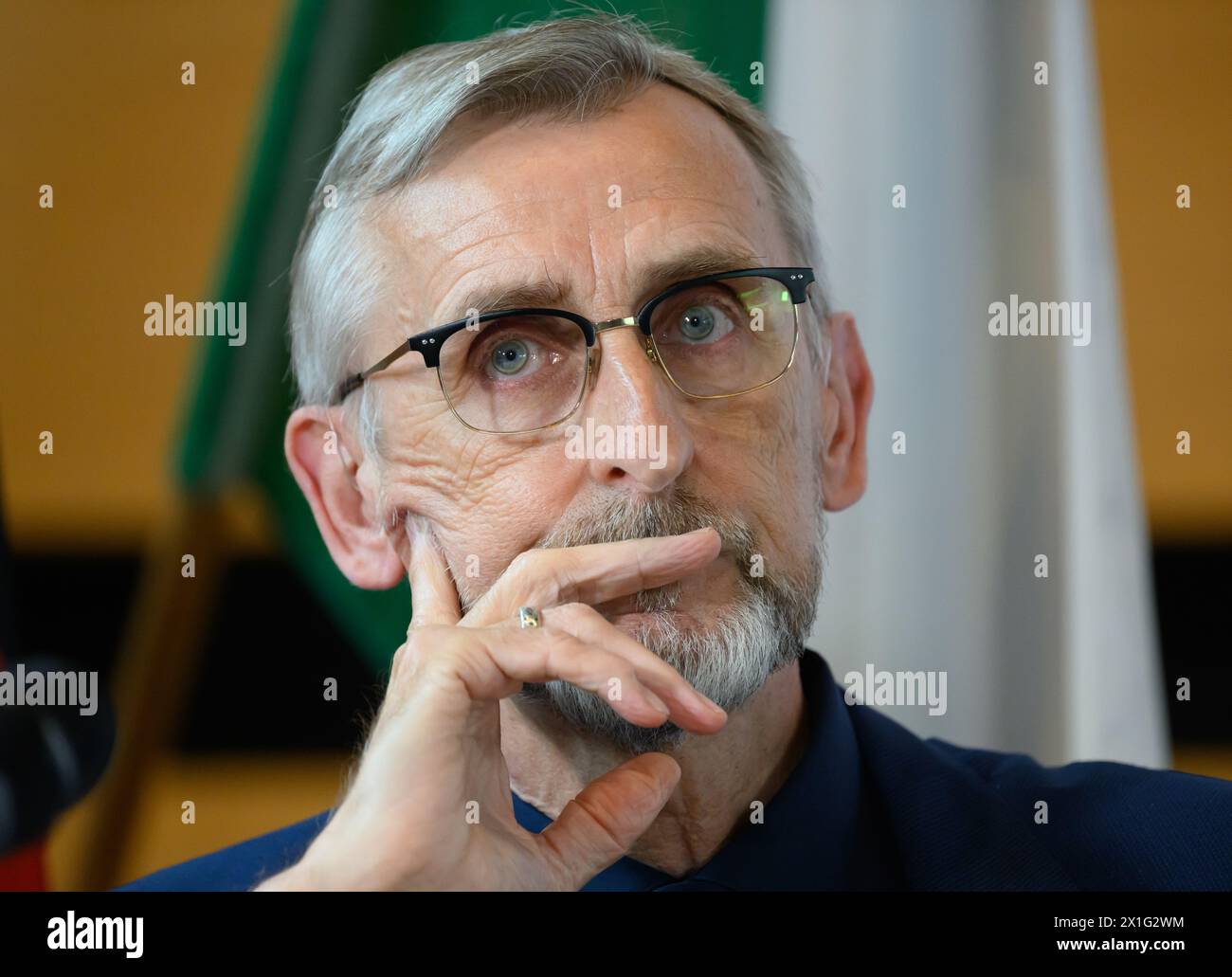 Dresden, Germany. 16th Apr, 2024. Armin Schuster (CDU), Minister of the ...
