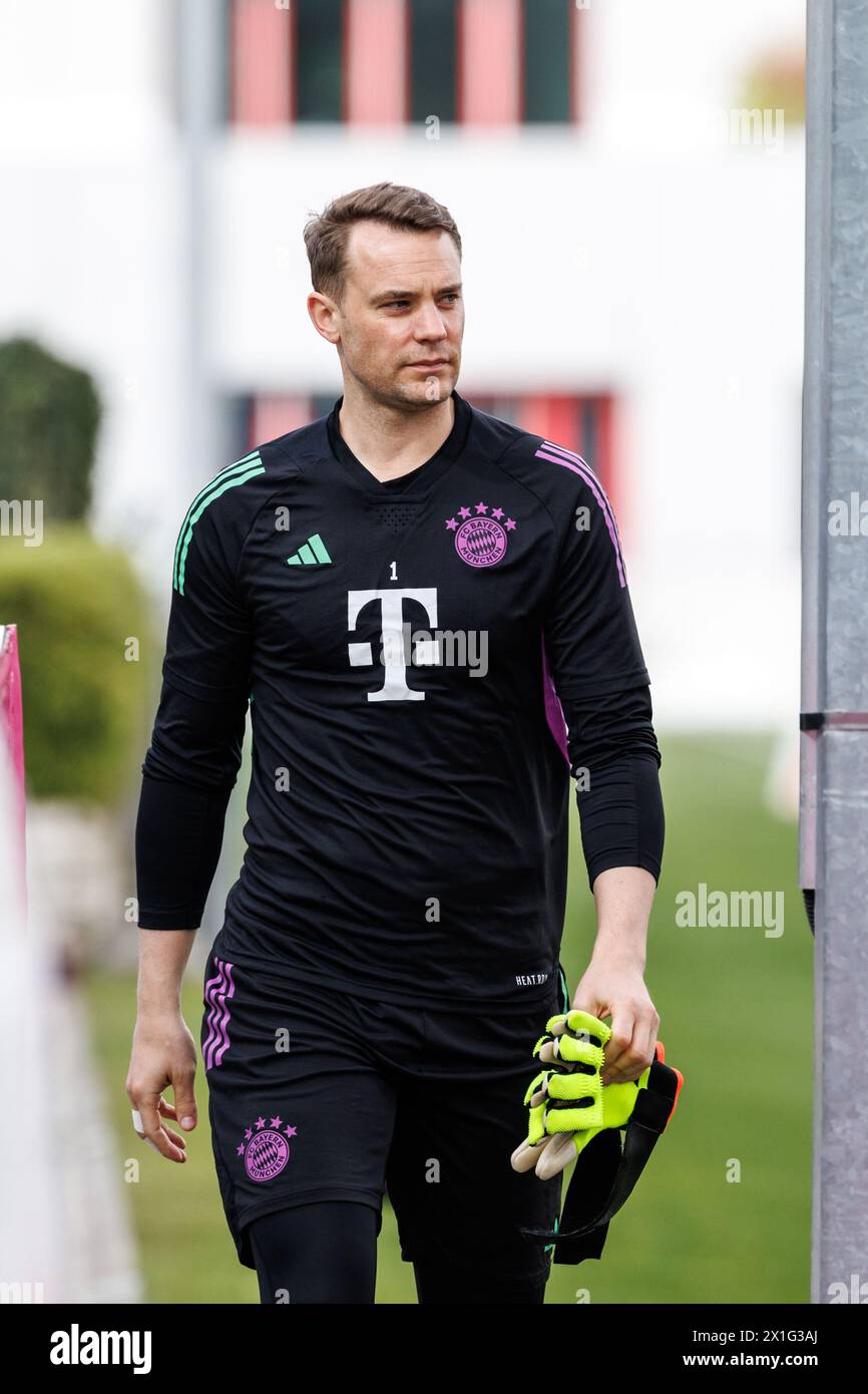 Munich, Germany. 16th Apr, 2024. Soccer: Champions League, FC Bayern ...