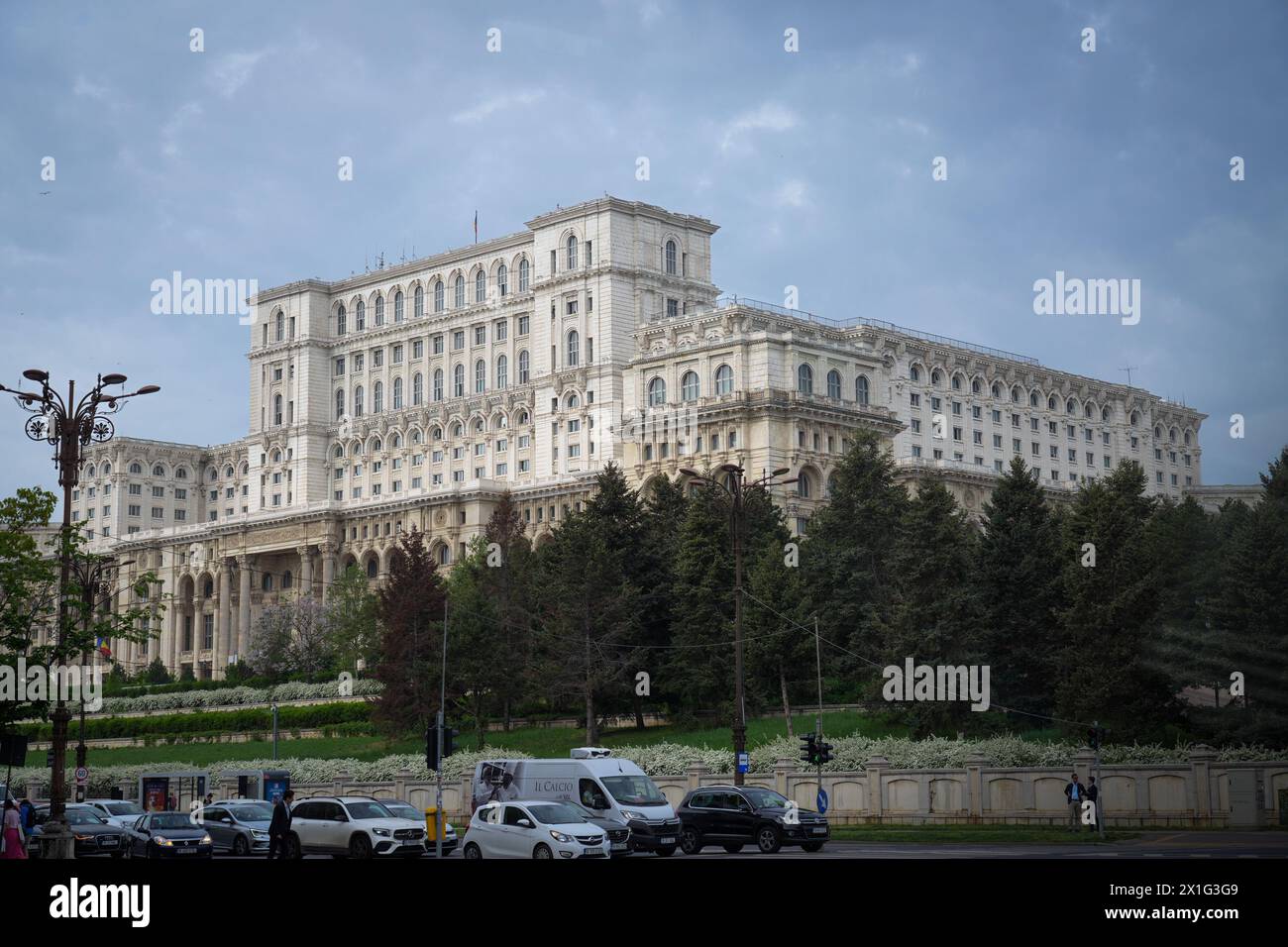 Bukarest, Romania. 16th Apr, 2024. Exterior view of the Palace of ...