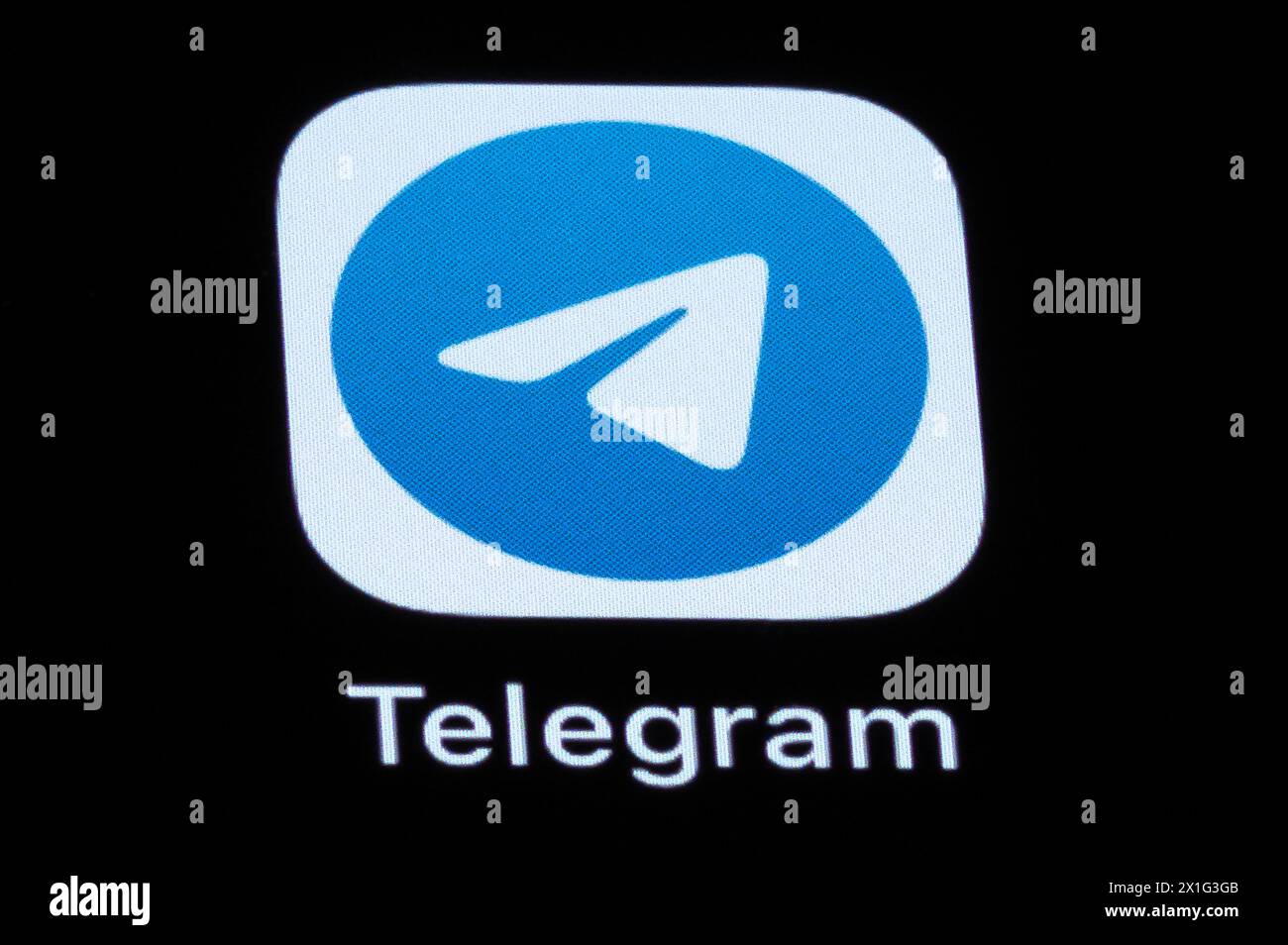 Rottweil, Germany. 16th Apr, 2024. The Telegram app can be seen on the ...