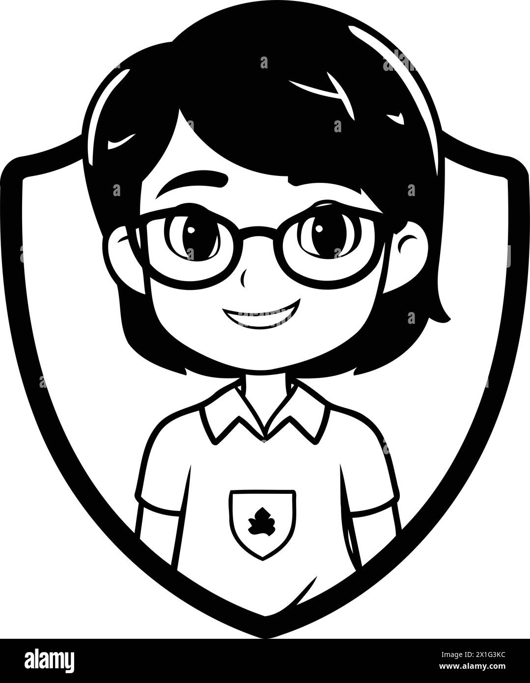 Cartoon security guard Black and White Stock Photos & Images - Alamy