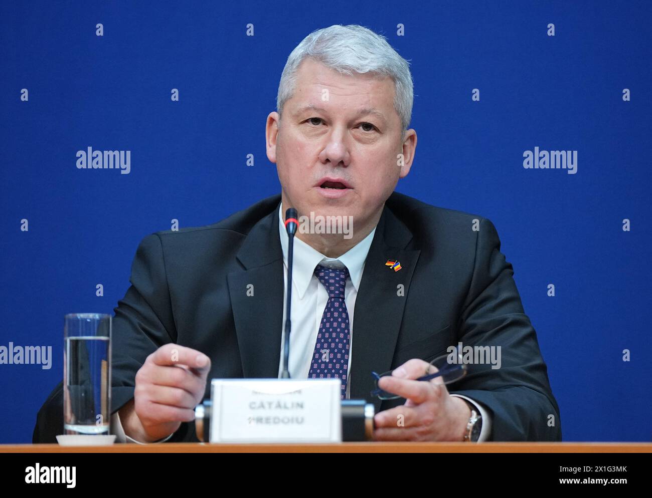 Bukarest, Romania. 16th Apr, 2024. Marian Catalin Predoiu, Deputy Prime ...