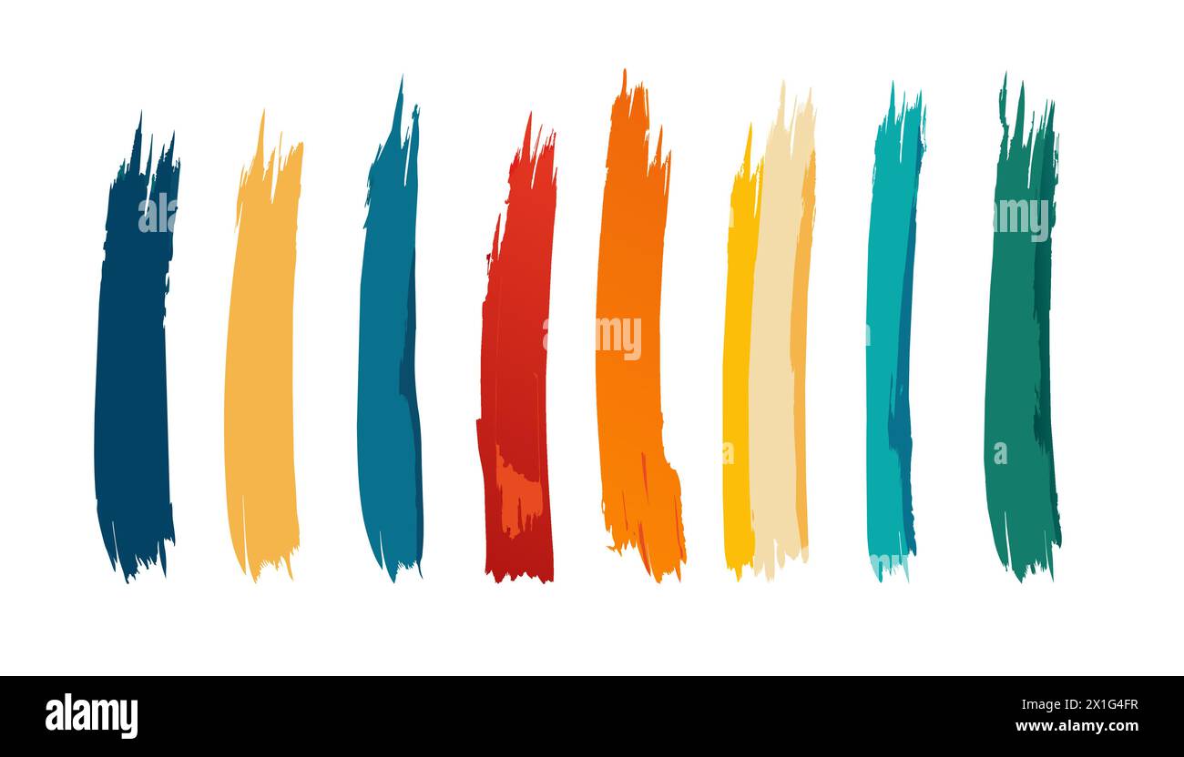 Colorful grunge paint strokes background Stock Vector Images - Alamy