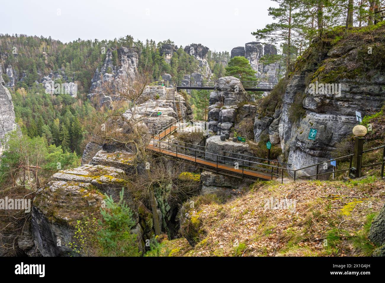 Seasonal colors frame the rocky remnants of Neurathen Castle in Bastai ...