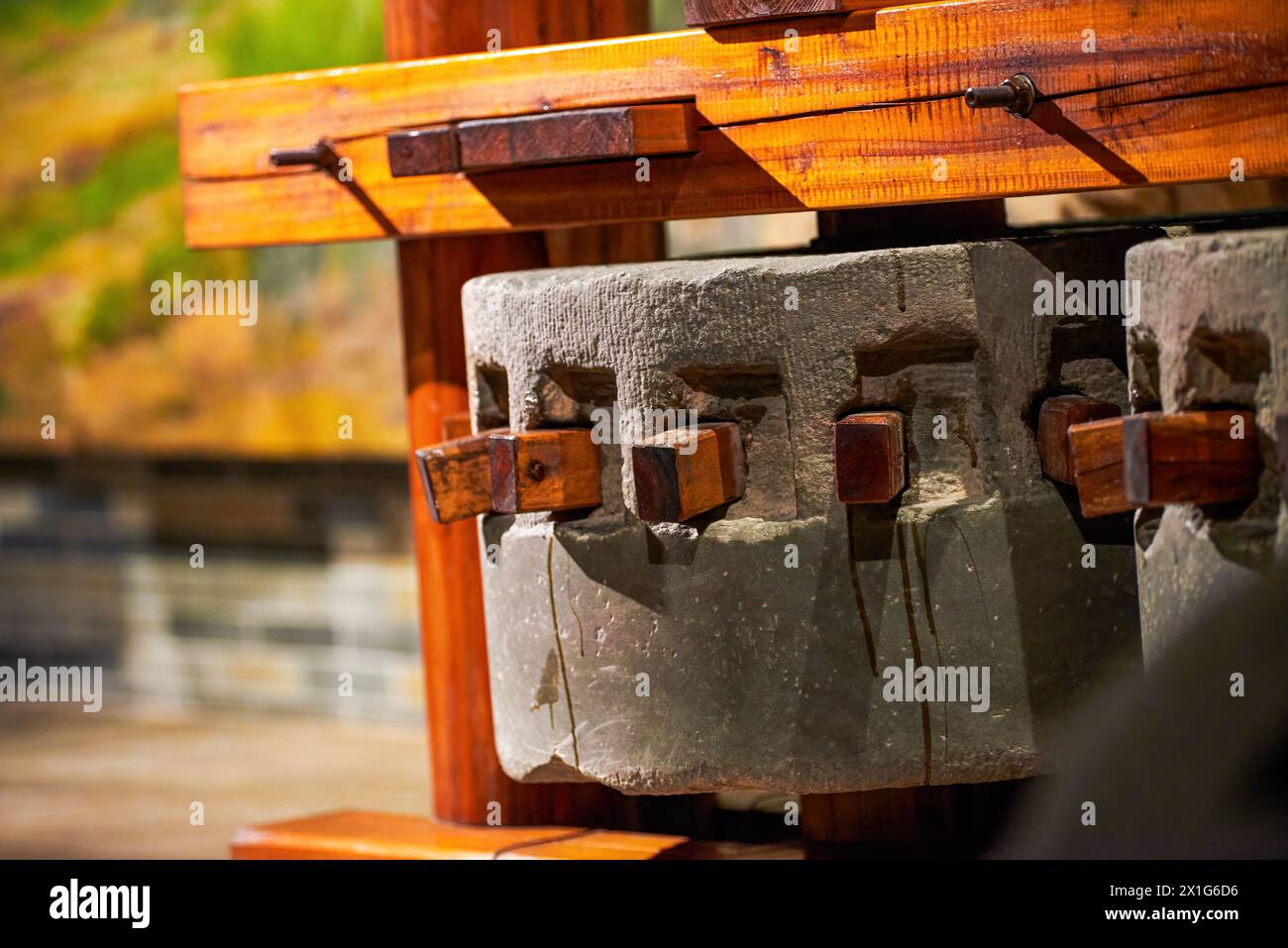 Chinese traditional large mill machinery and equipment Stock Photo - Alamy
