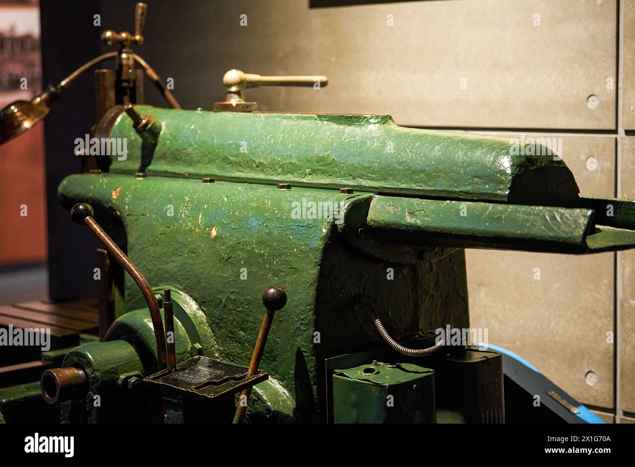 Large machinery and gears in Liuzhou Industrial Museum, Guangxi, China ...