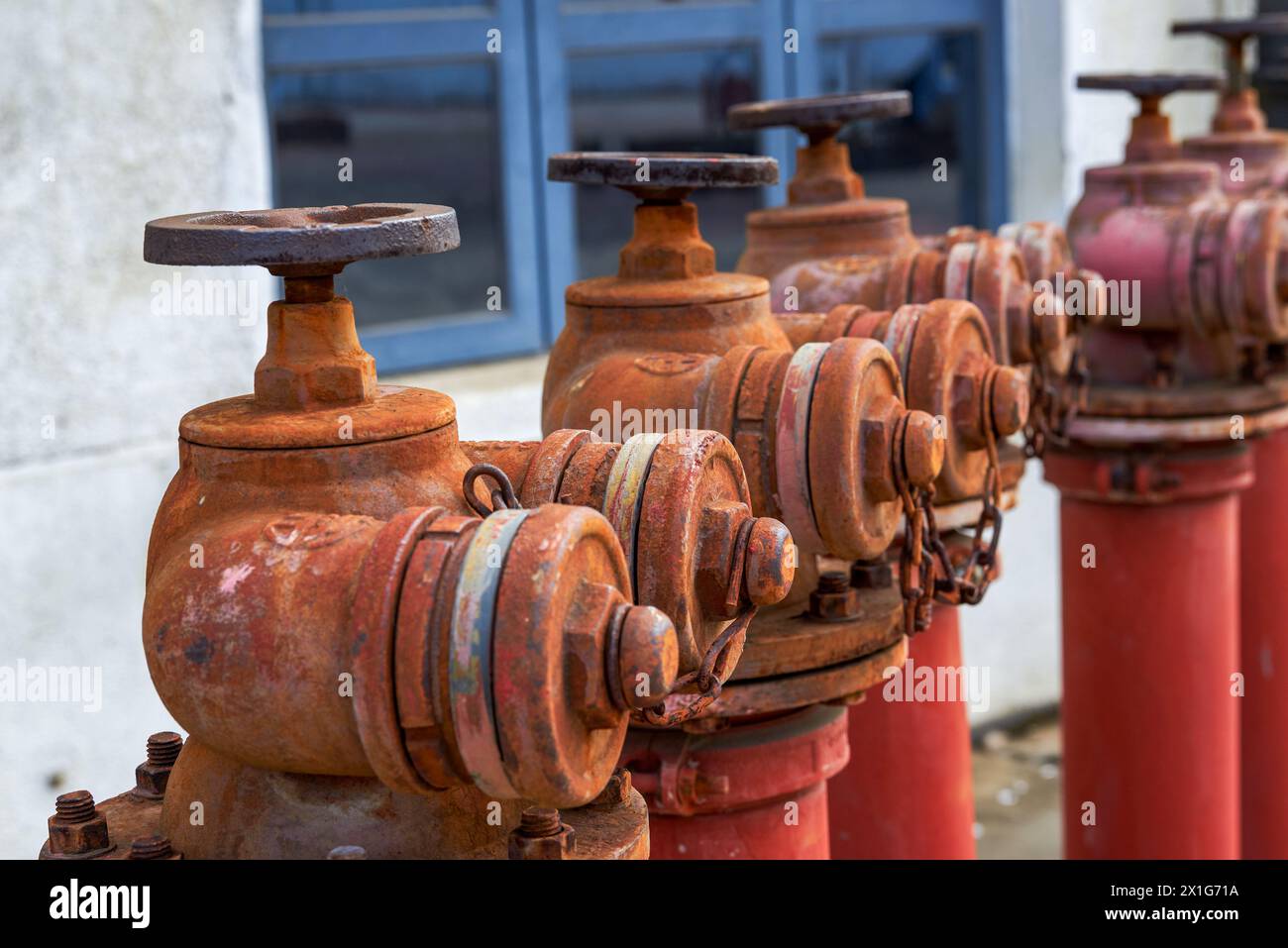 Red fire hydrant in pile hi-res stock photography and images - Alamy