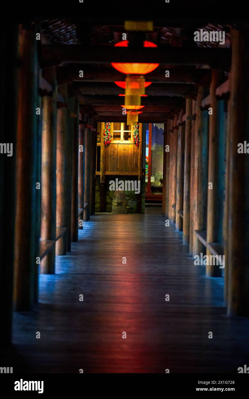 Traditional architecture at sanjiang hi-res stock photography and ...