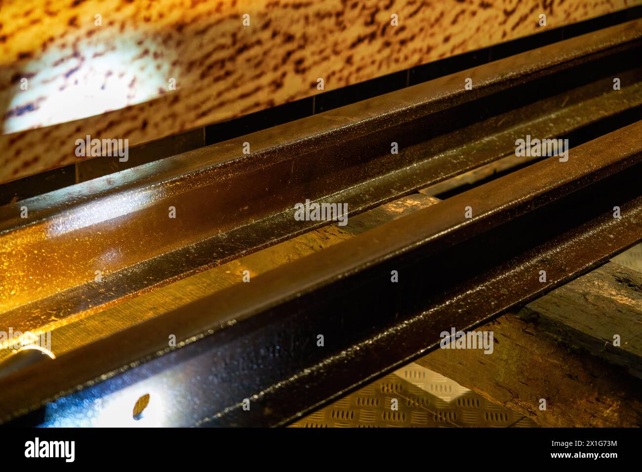 Light railway track material hi-res stock photography and images - Alamy